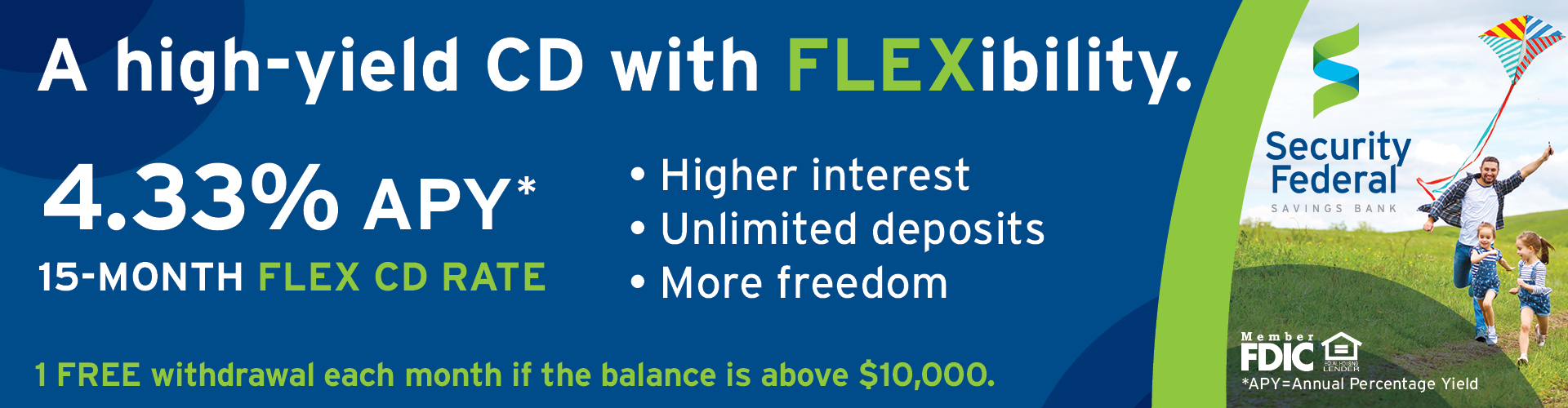 Personal Deposit Rates | Security Federal Savings Bank